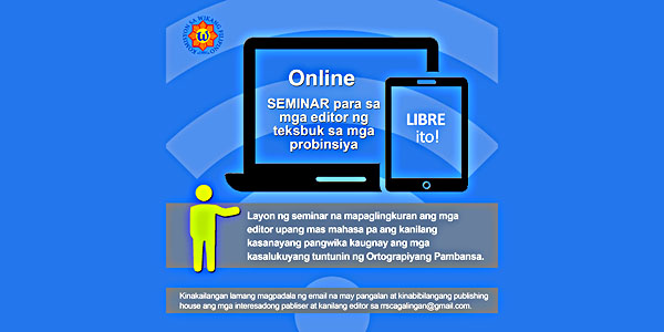 Panawagan sa kalahok: Libreng seminar ng KWF para sa mga editor ng ...